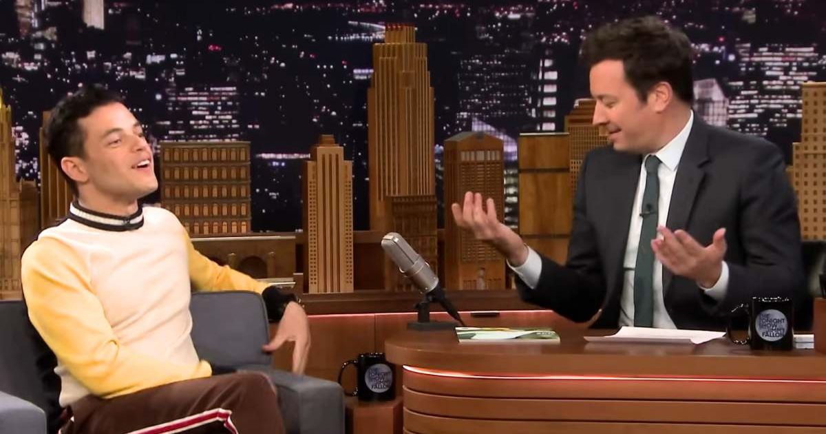 Jimmy Fallon’s wild reaction after Rami Malek touched him still lives ...