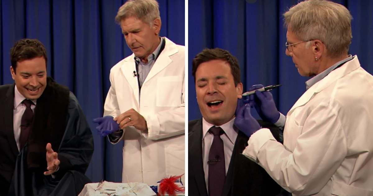 Harrison Ford once pierced Jimmy Fallon's ear in wild TV moment: "What ...