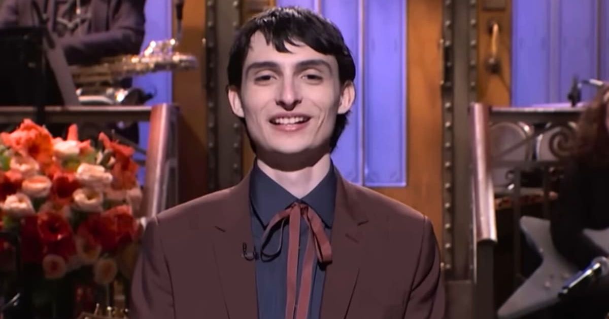 Finn Wolfhard cracks up 'SNL' cast with a classic 'Stranger Things ...